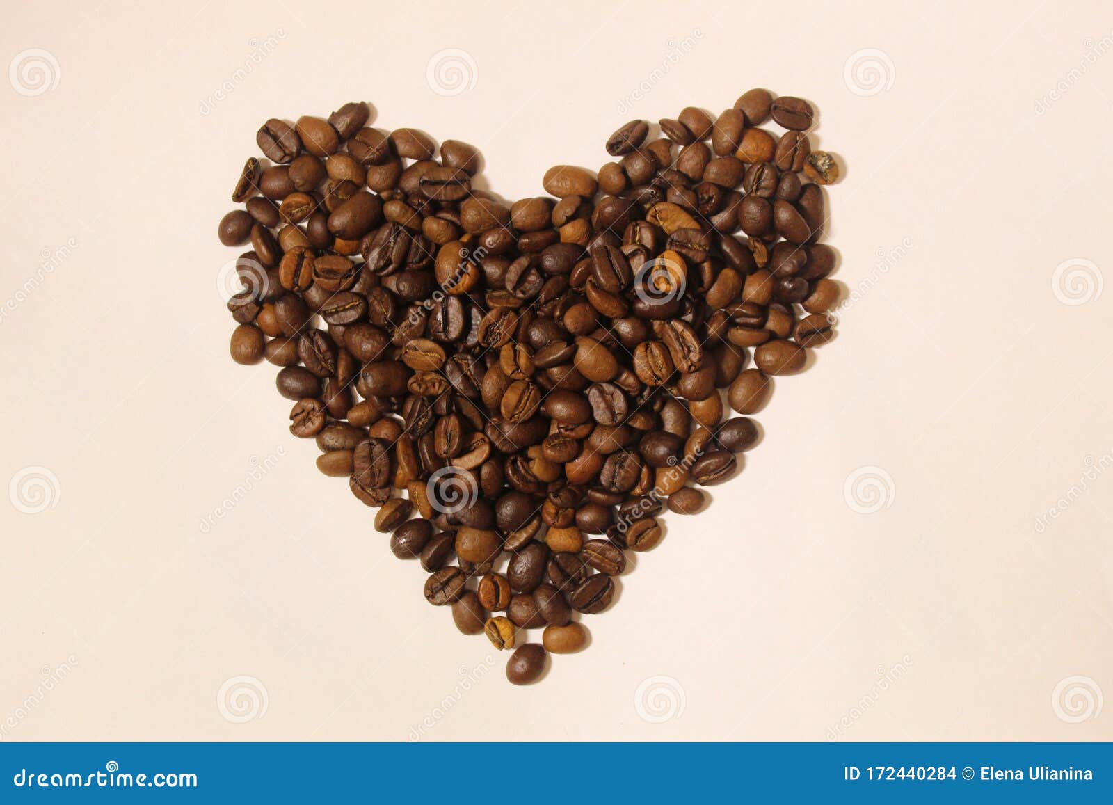 Heart Made from Coffee Beans Stock Photo - Image of beans, feelings ...