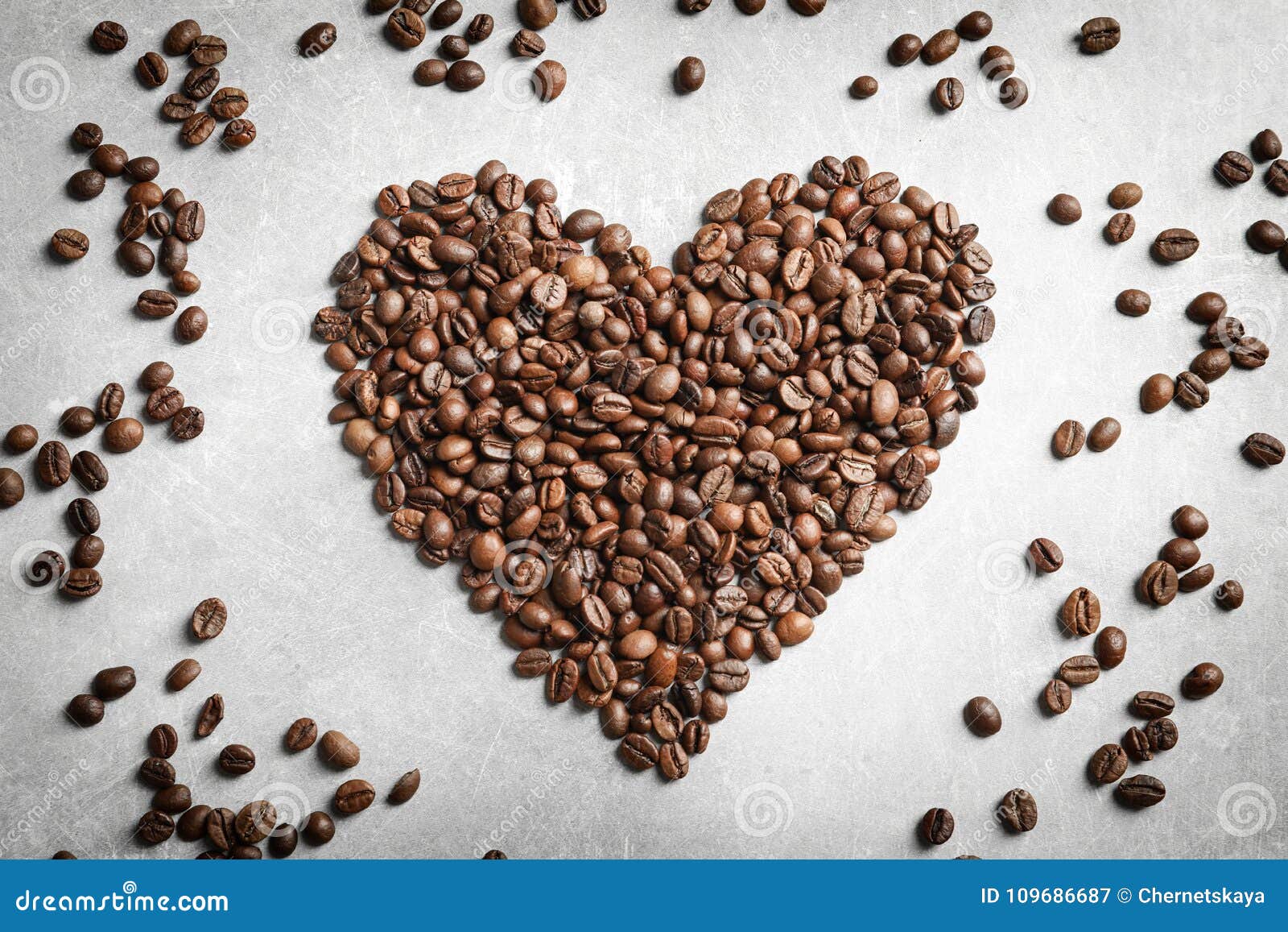 Heart made of coffee beans stock image. Image of celebration - 109686687