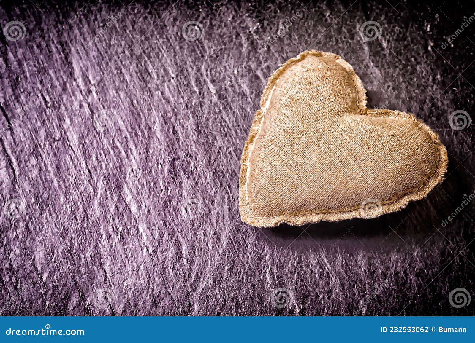 A Heart Made of Fabric As a Symbol of Love Stock Photo - Image of ...