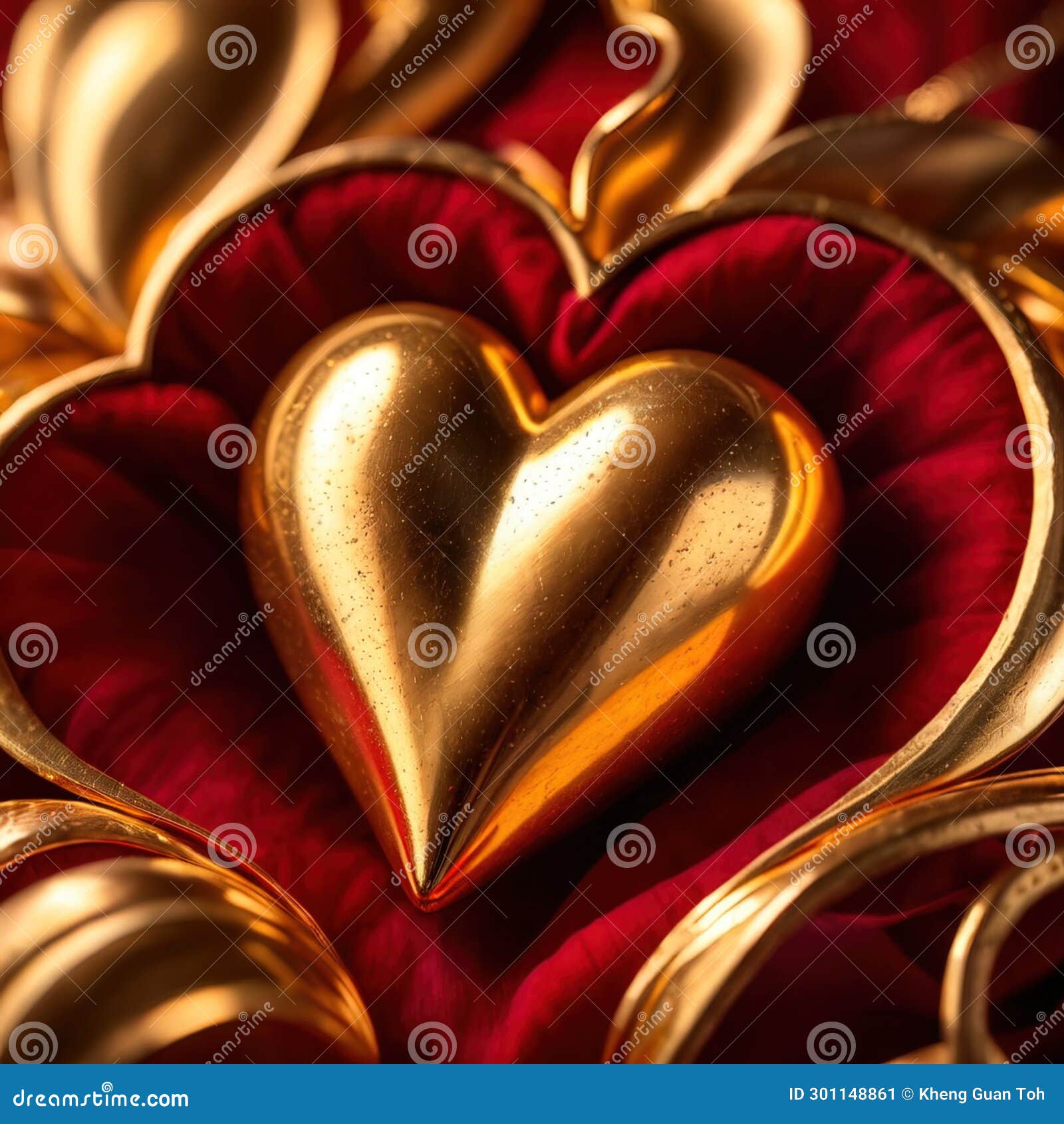 Heart Made from Gold, Precious and Good Stock Illustration ...