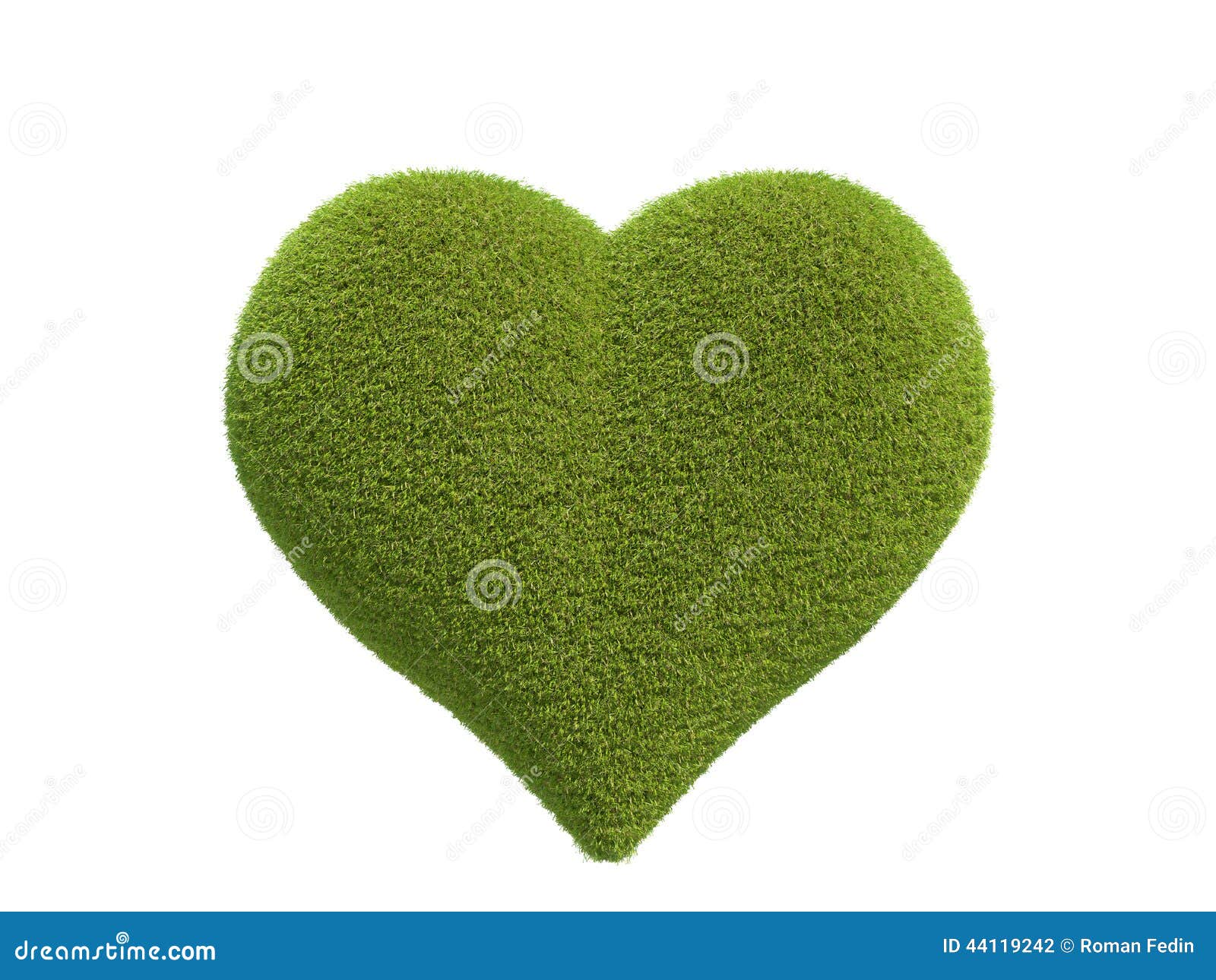 Heart made of grass stock photo. Image of land, nature - 44119242