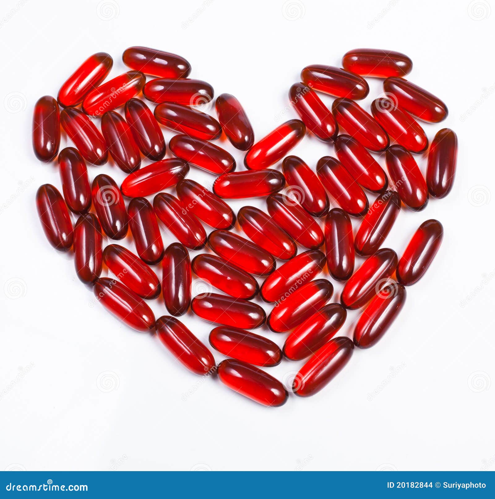 Heart made of red capsule stock photo. Image of diet - 20182844