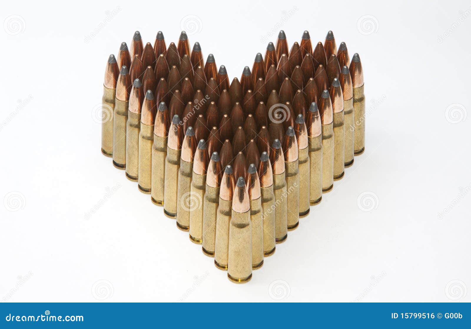 Heart Made of Rifle Ammunitions Stock Photo - Image of heart, wedding ...