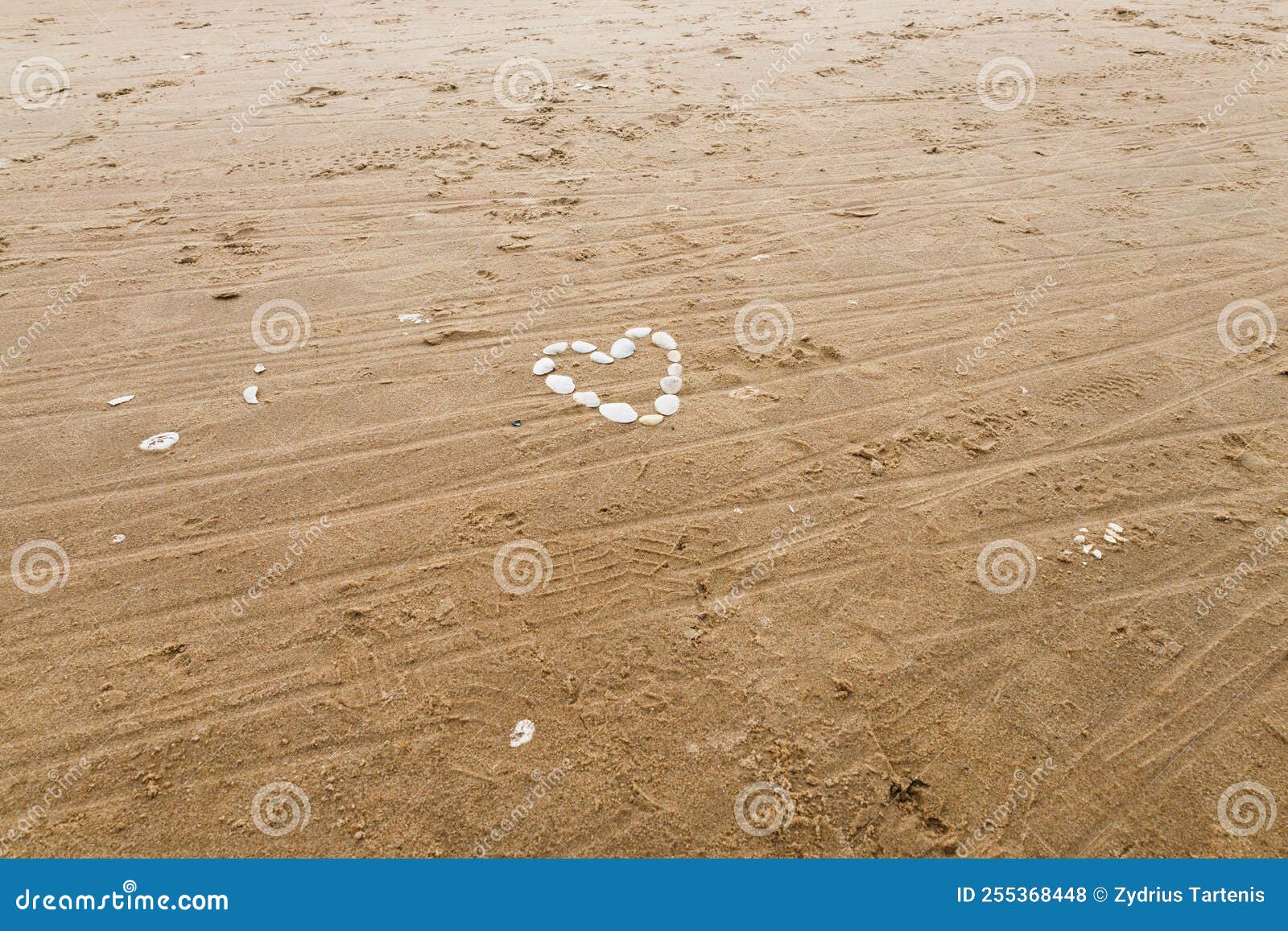 Heart Made of Sea Shells at the Sea Beach. Holiday Love Concept Stock ...