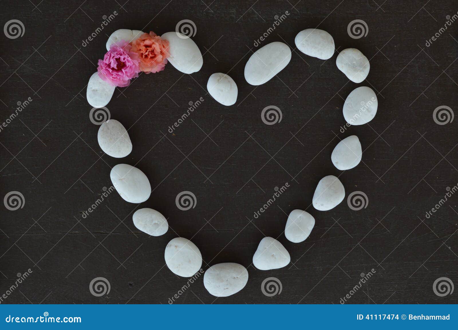 Heart made of stones stock photo. Image of pebble, form - 41117474