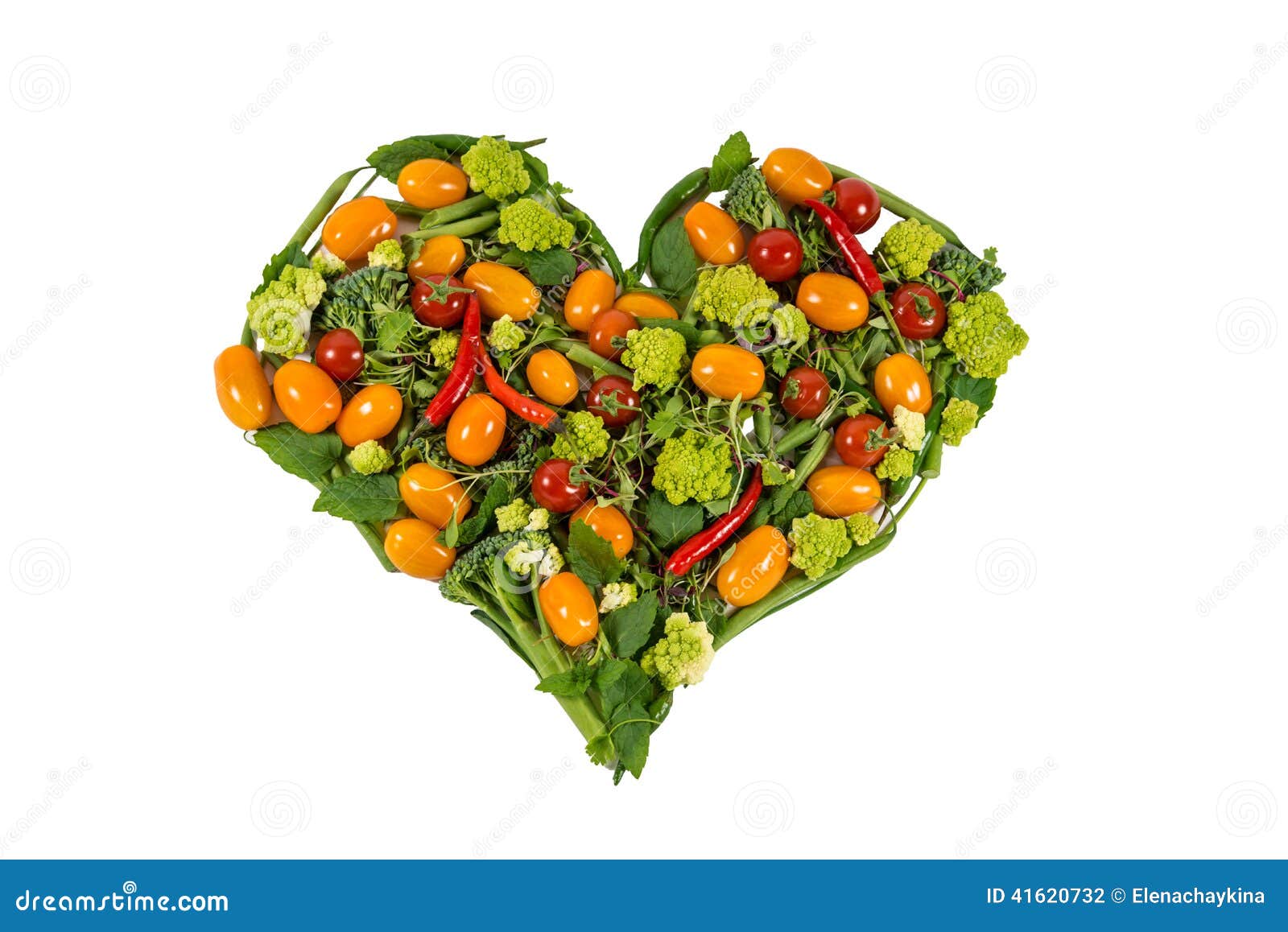 Heart made of vegetables stock photo. Image of freshness - 41620732