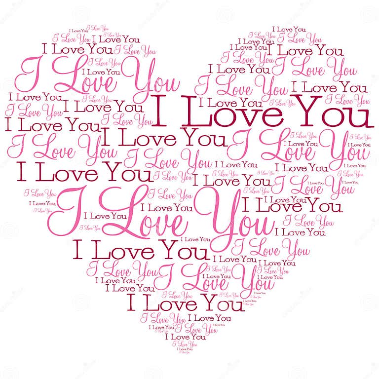 Love Heart made from words stock vector. Illustration of happy - 164176436