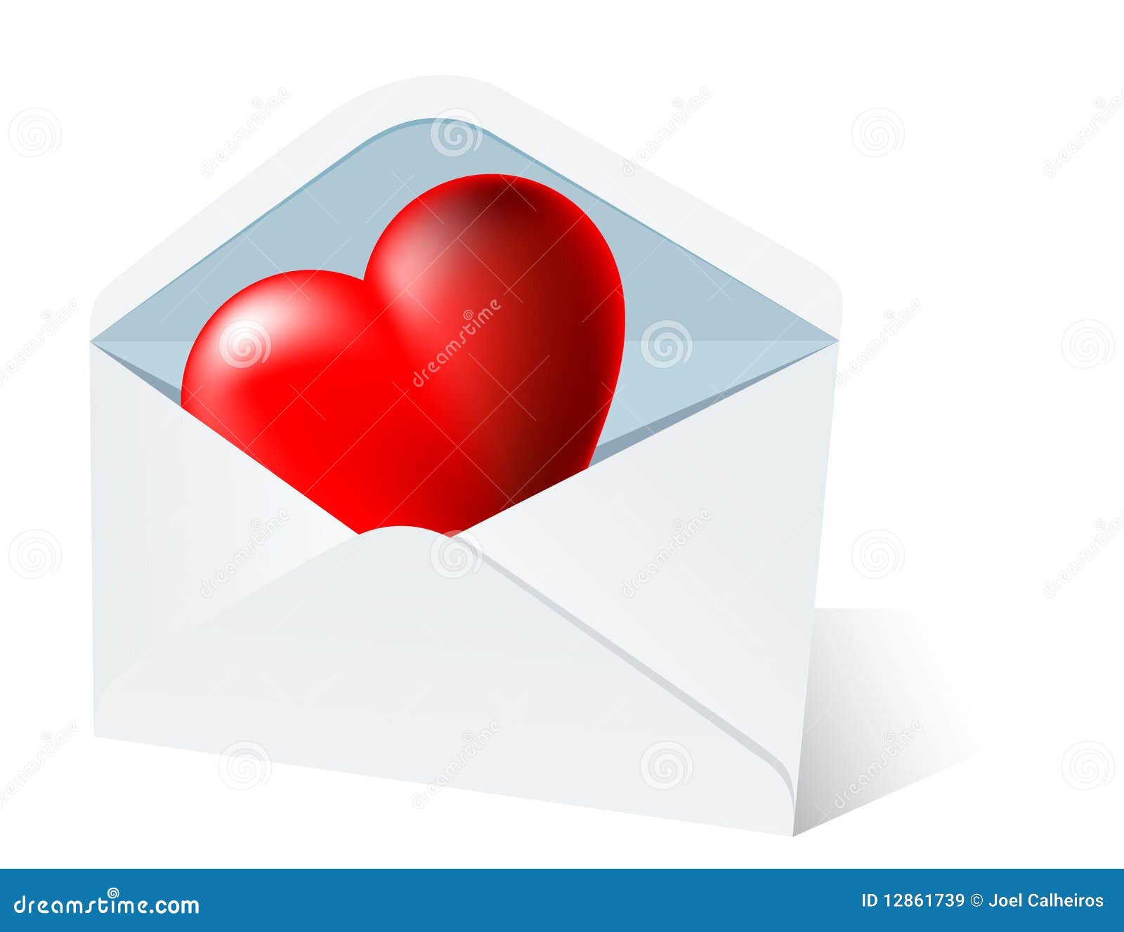 Heart mail stock vector. Illustration of pink, postcard - 12861739