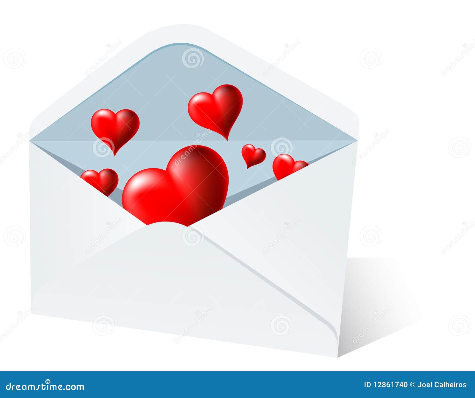 Heart mail stock vector. Illustration of card, correspondence - 12861740