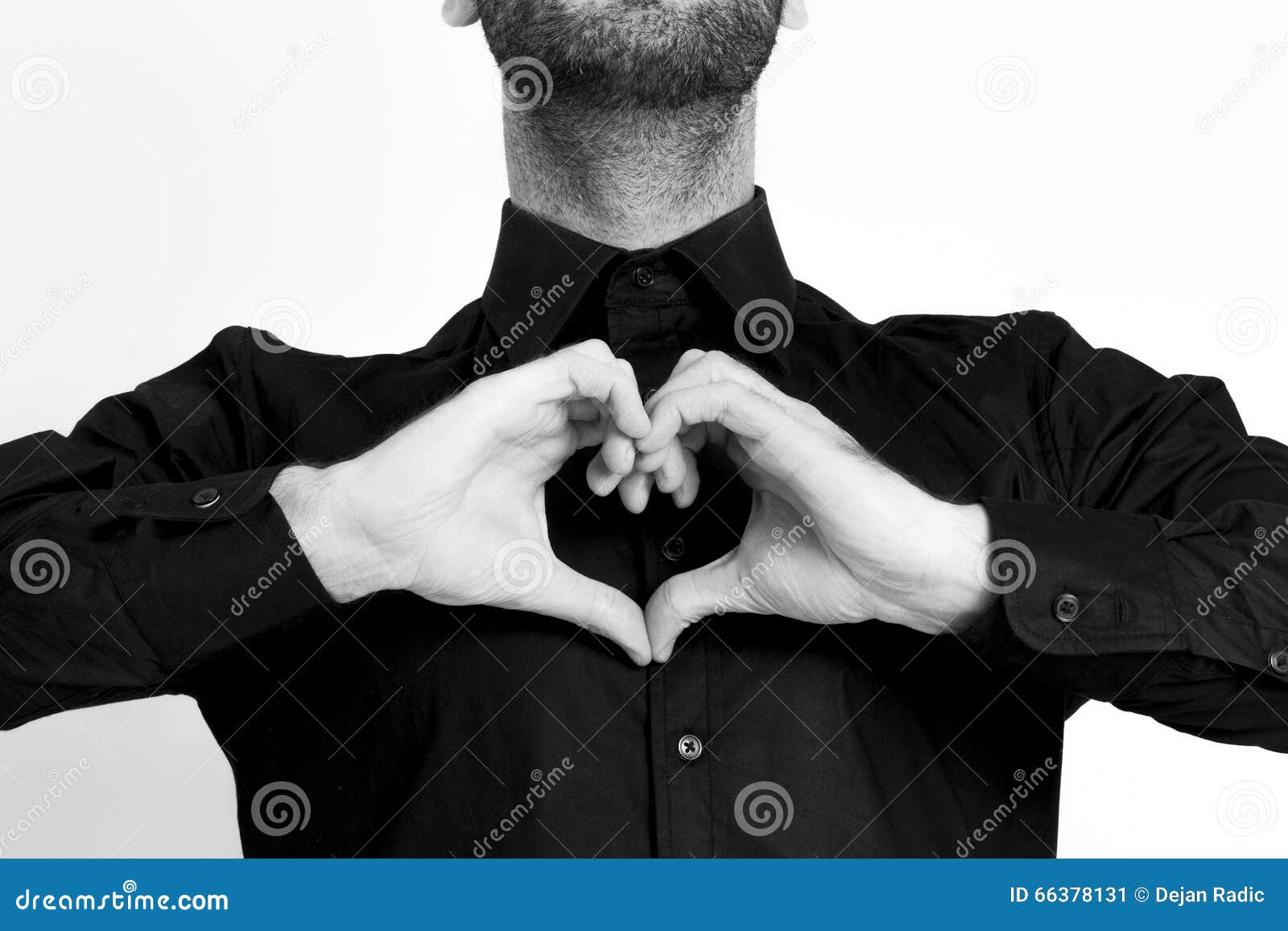Heart man stock image. Image of beard, shape, adult, gorgeous - 66378131
