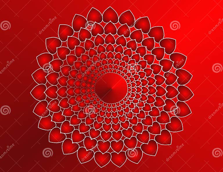 Heart Mandala stock illustration. Illustration of graphic - 27792881