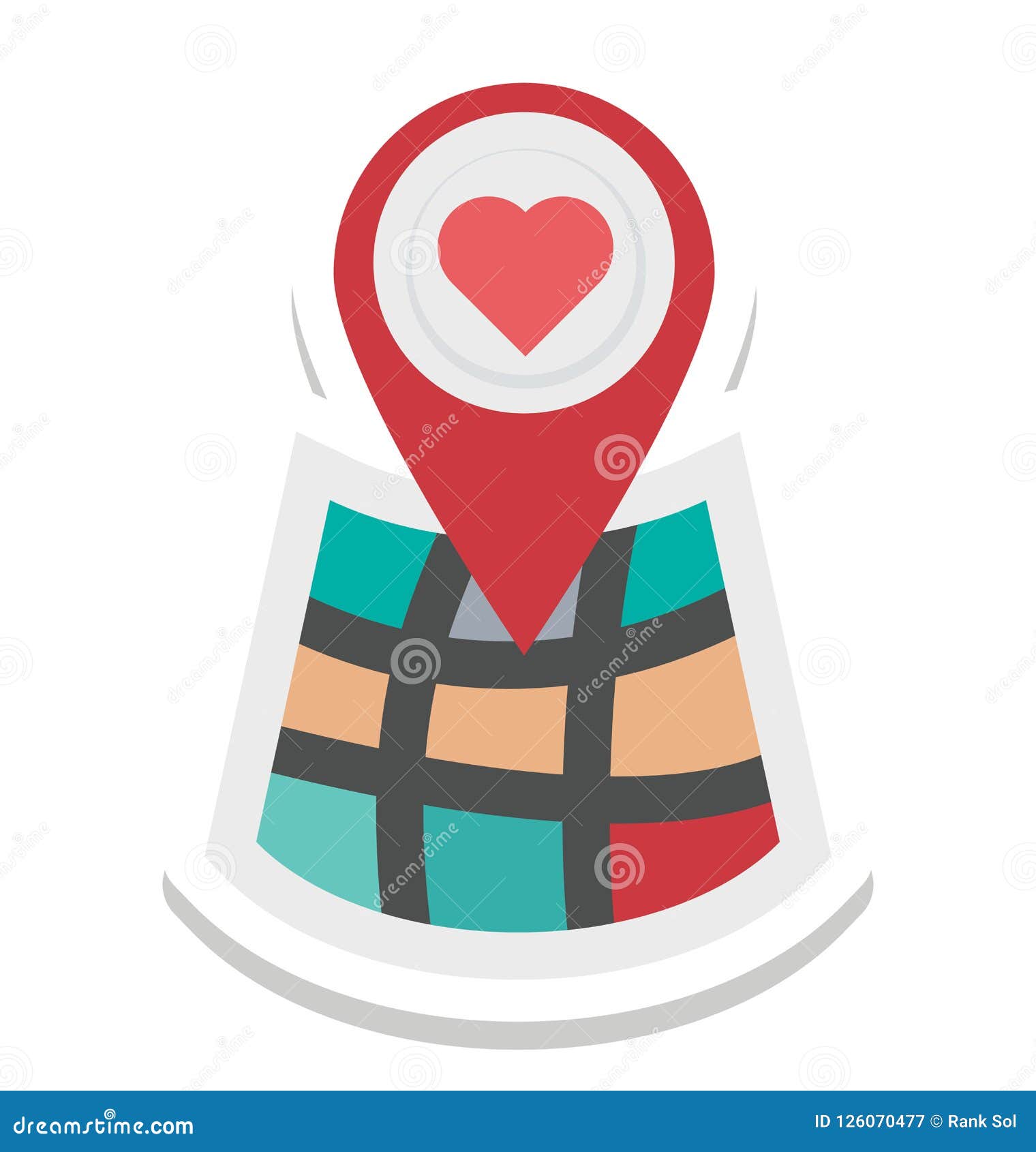 Heart, Map Pin Vector Icon Editable Stock Vector - Illustration of ...