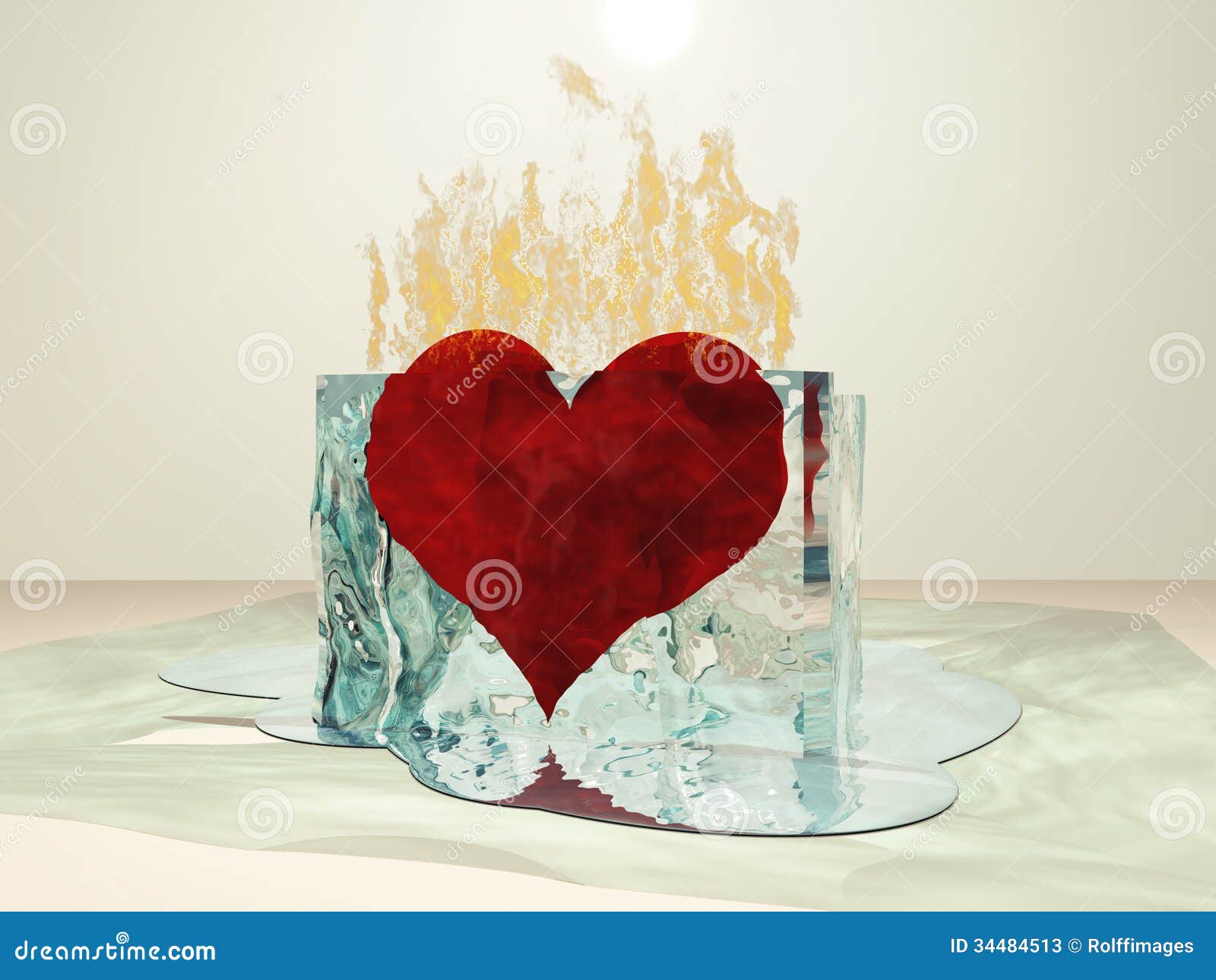 Heart Melt Stock Photos - Image: 34484513