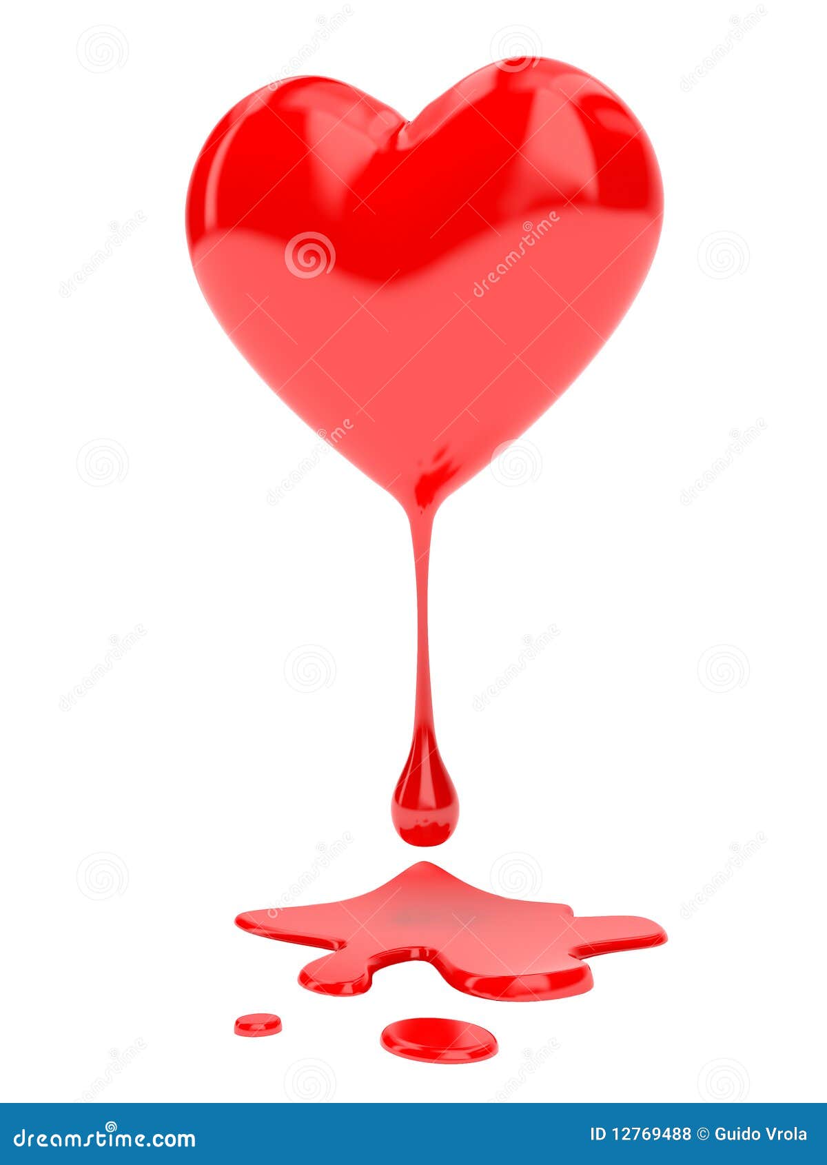 Heart melted stock illustration. Illustration of reporting - 12769488