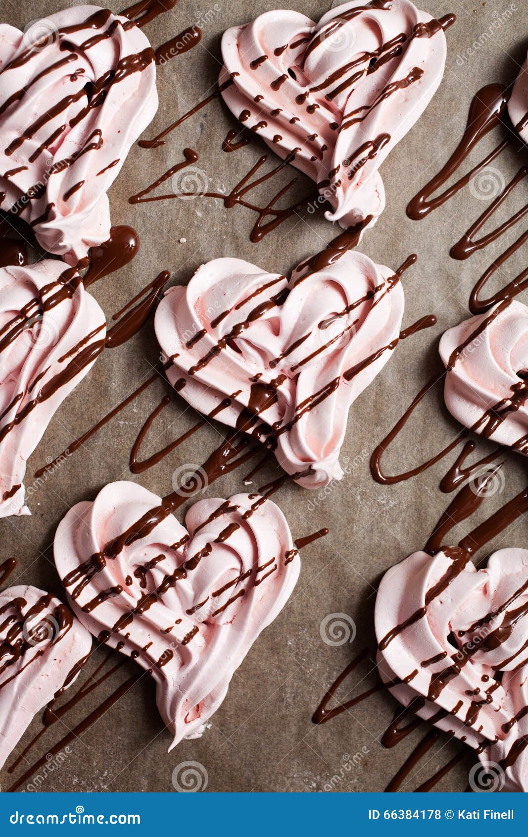 Heart meringues stock photo. Image of love, gourmet, candy - 66384178