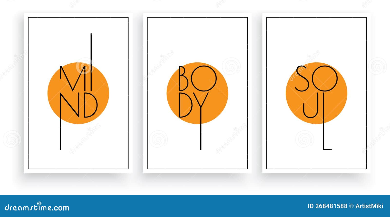 Mind body soul, vector stock vector. Illustration of mind - 268481588