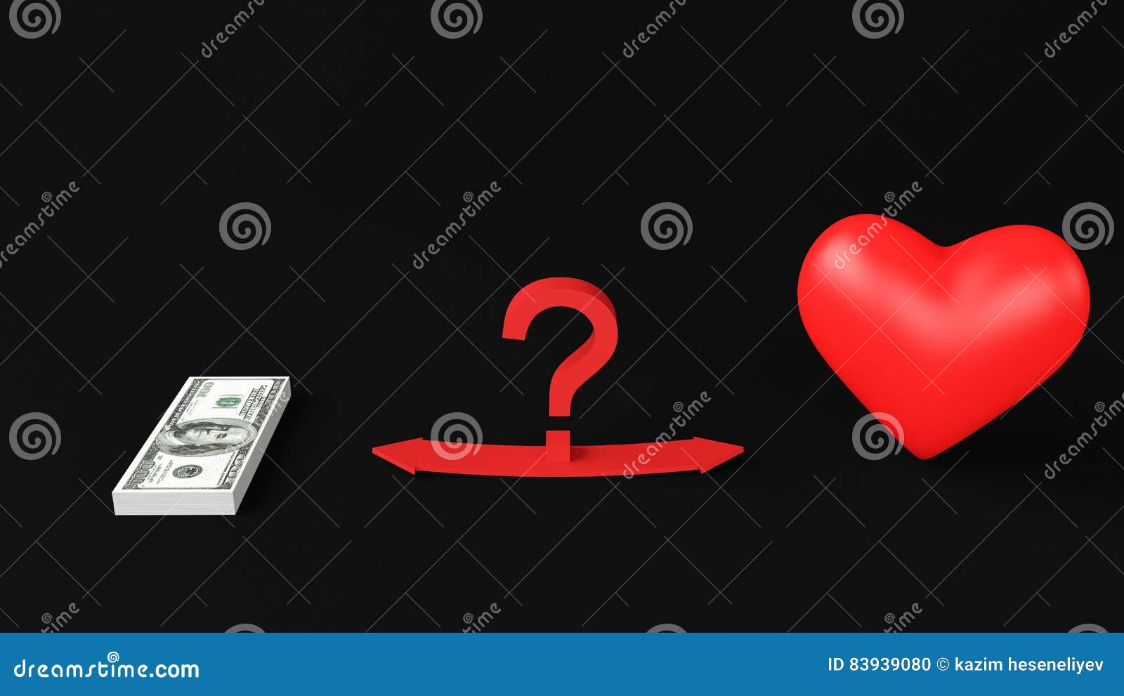 Heart and money stock illustration. Illustration of mark - 83939080