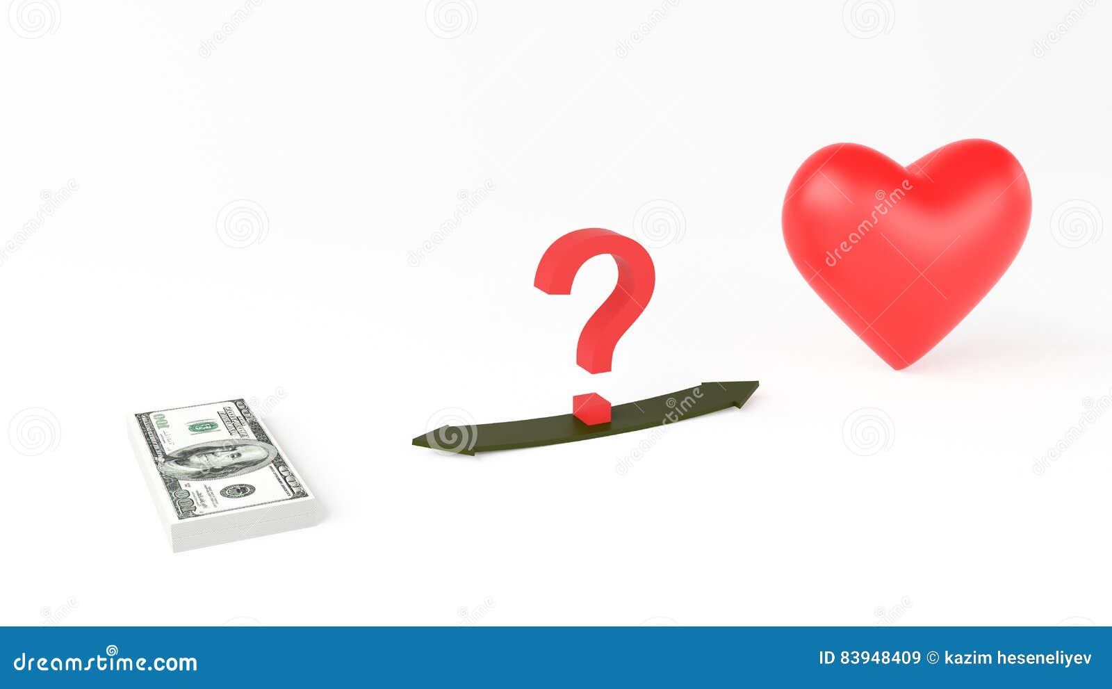 Heart and money stock illustration. Illustration of mark - 83948409