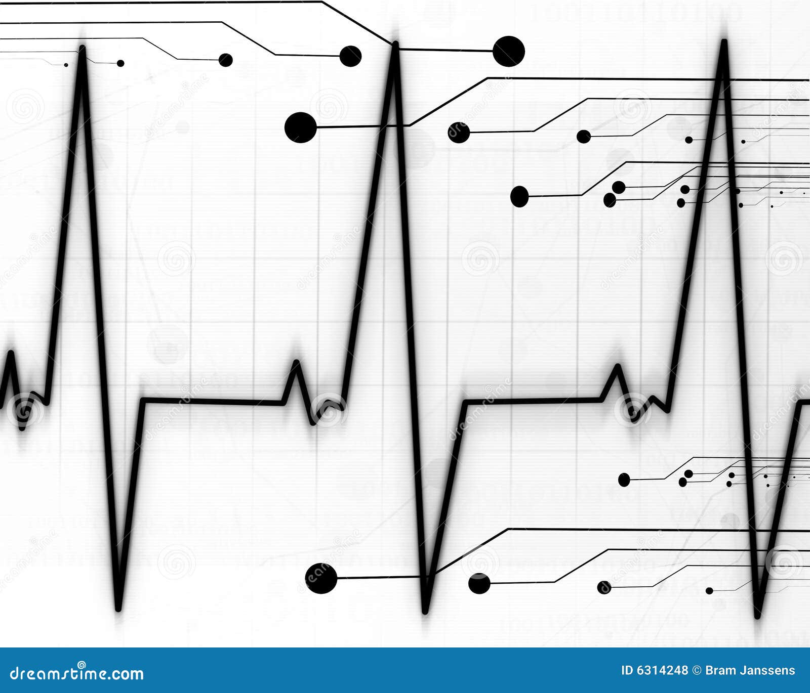 Heart monitor stock illustration. Illustration of tests - 6314248