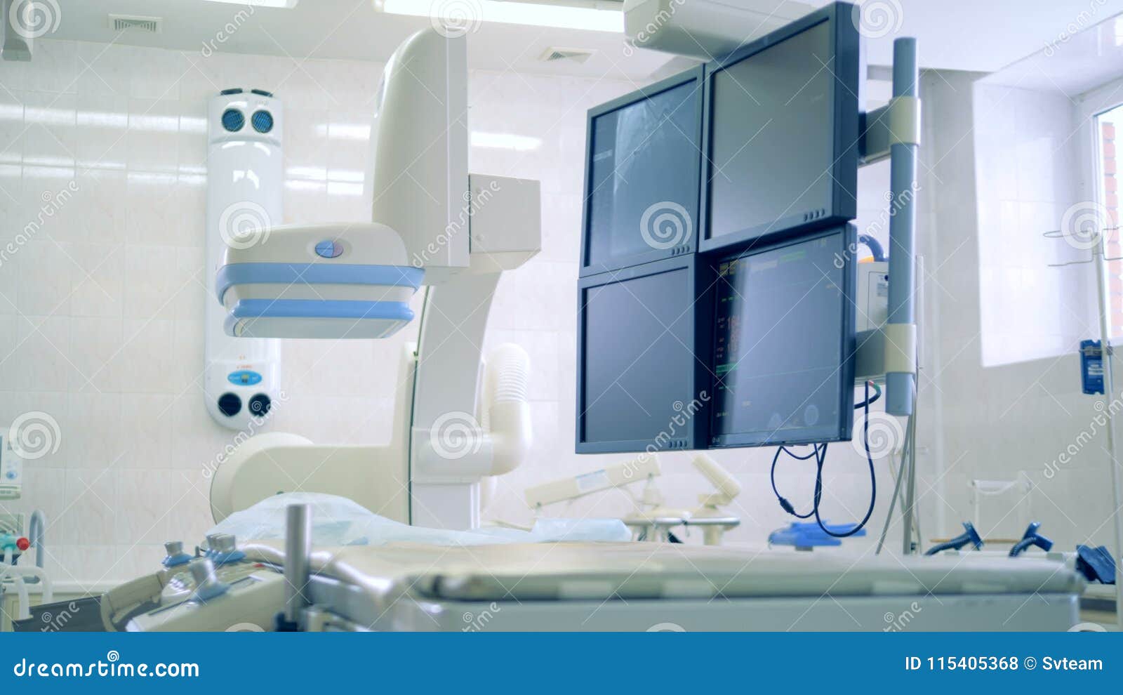 Heart Monitors in Work in a Surgery Room. 4K. Stock Footage - Video of ...