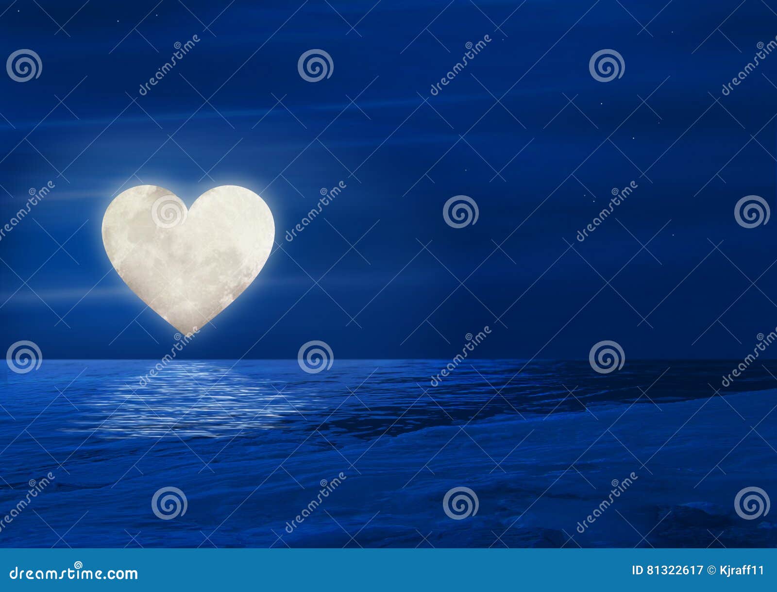 Heart moon stock illustration. Illustration of indigo - 81322617