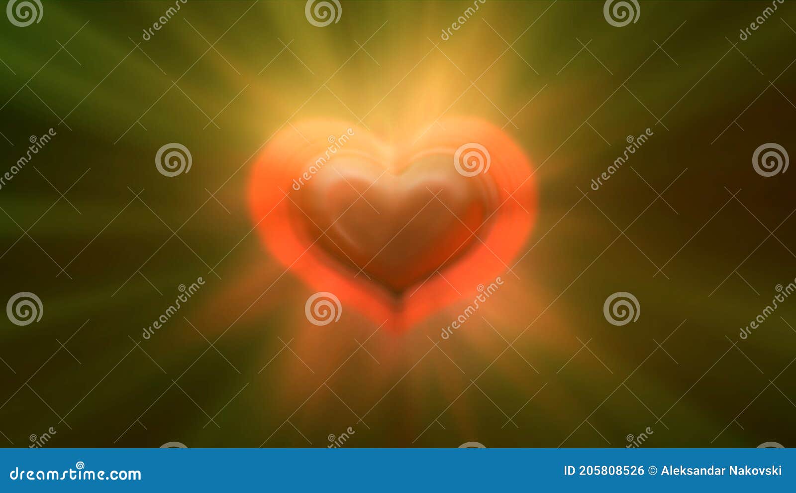 Heart Neon Glow light ray stock illustration. Illustration of ...