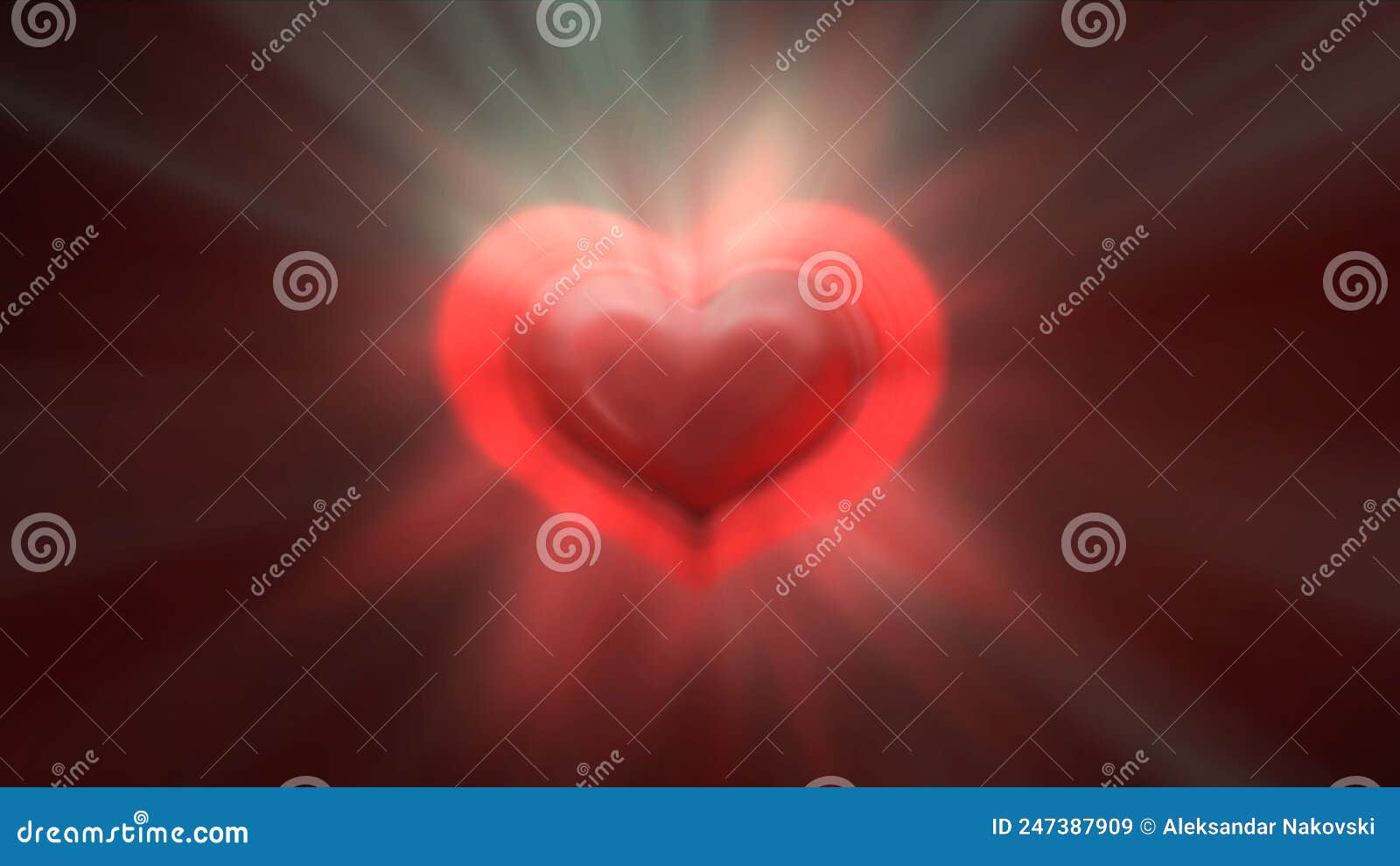 Heart Neon Glow light ray stock illustration. Illustration of ...
