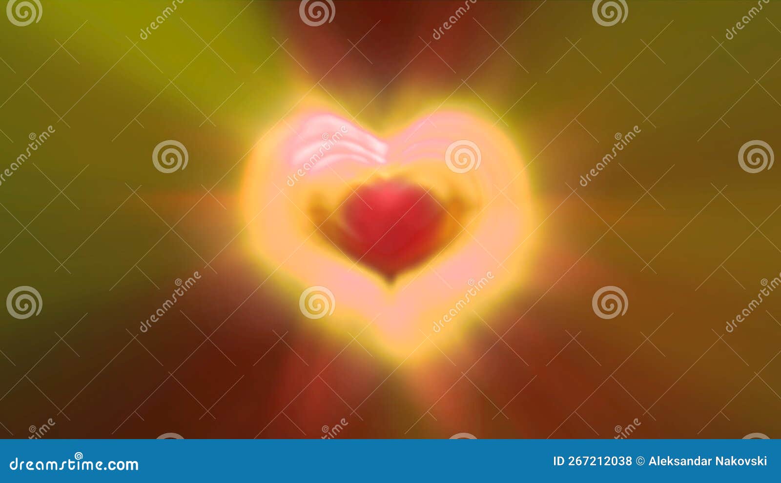 Heart Neon Glow light ray stock illustration. Illustration of dark ...