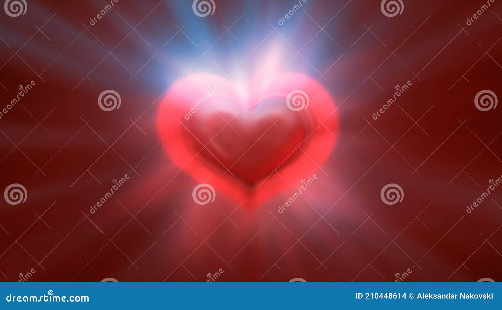 Heart Neon Glow light ray stock illustration. Illustration of ...