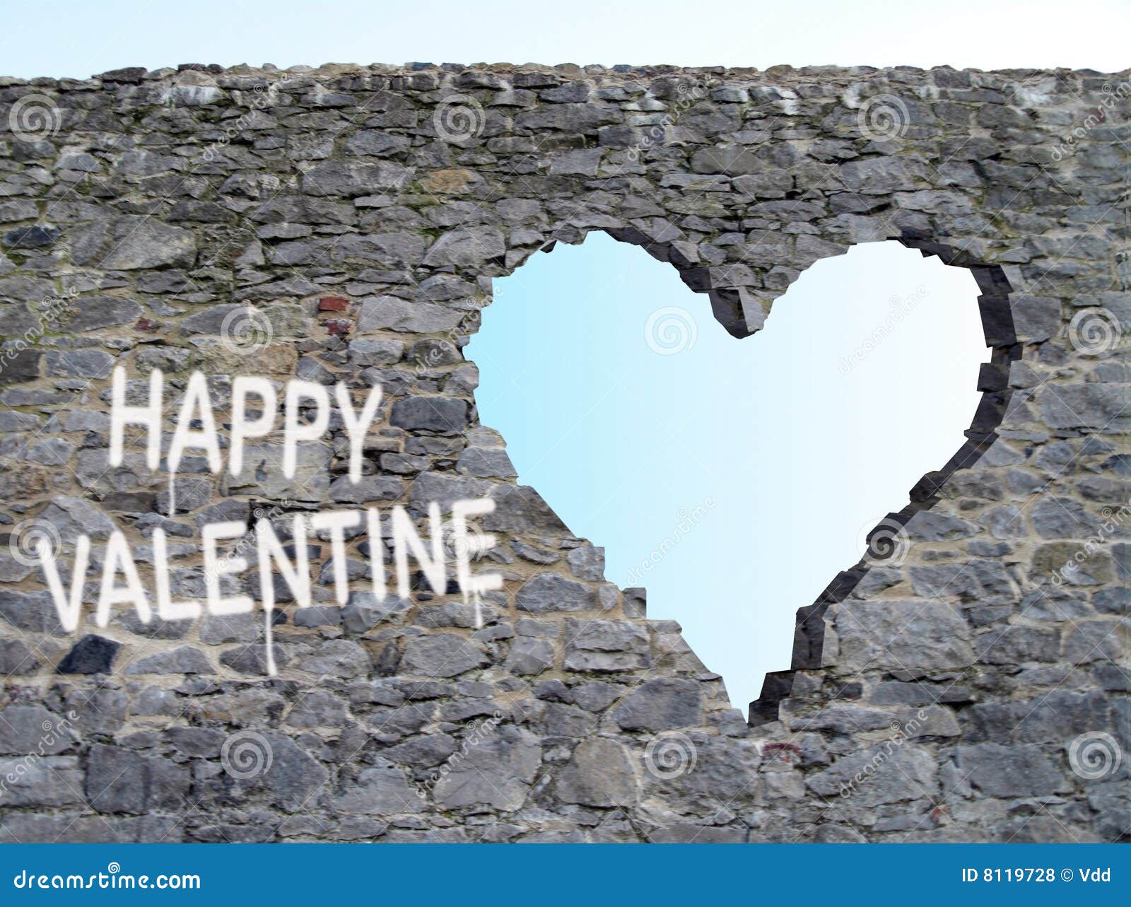 Heart is not a stone stock photo. Image of blue, lover - 8119728