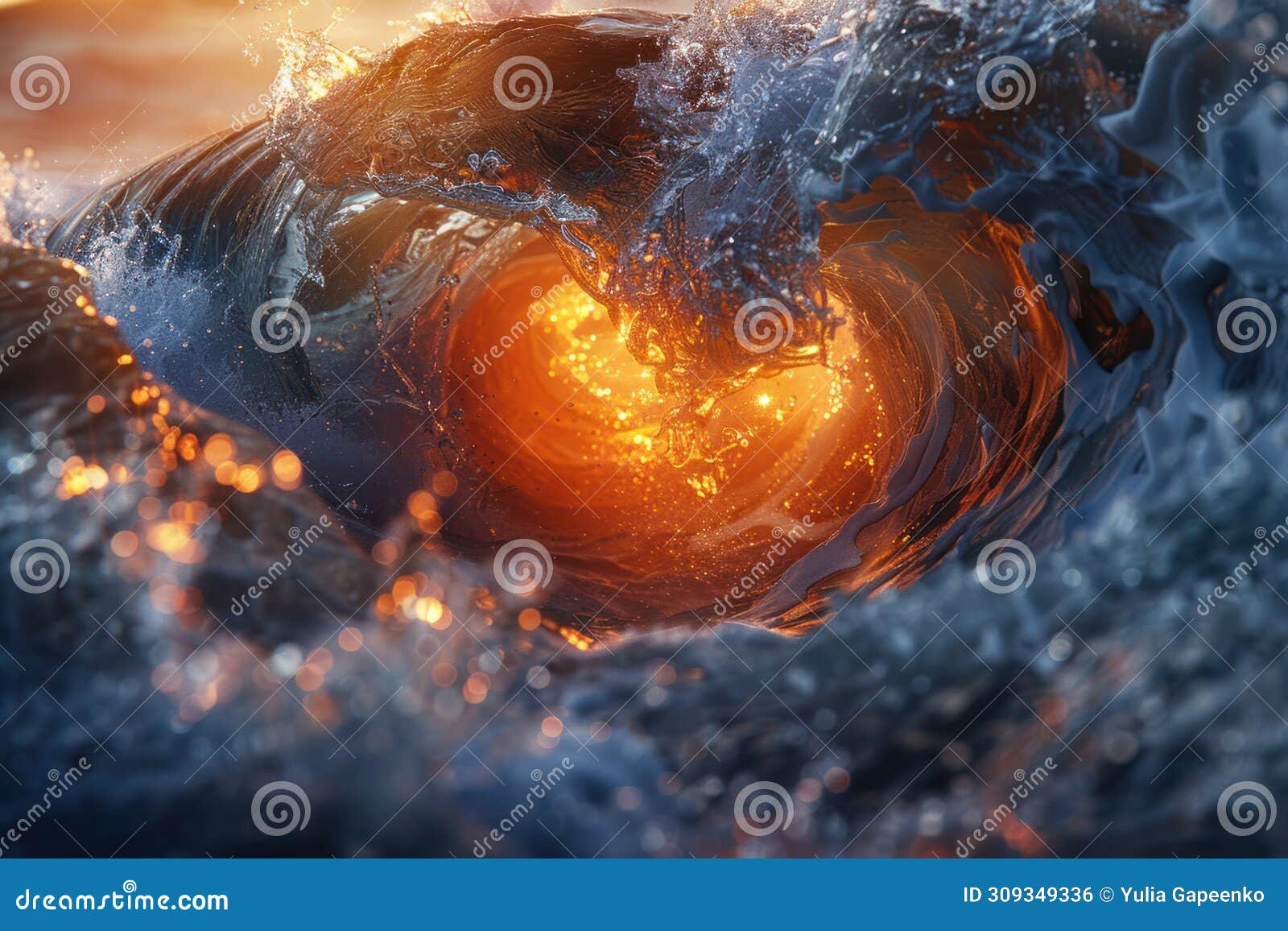 Heart of the Ocean Ocean Waves Art Stock Photo - Image of fantasy ...