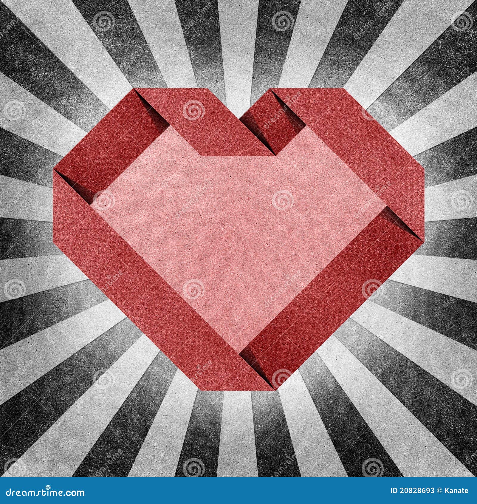 Heart Origami Recycled Paper Craft Royalty-Free Stock Photography ...