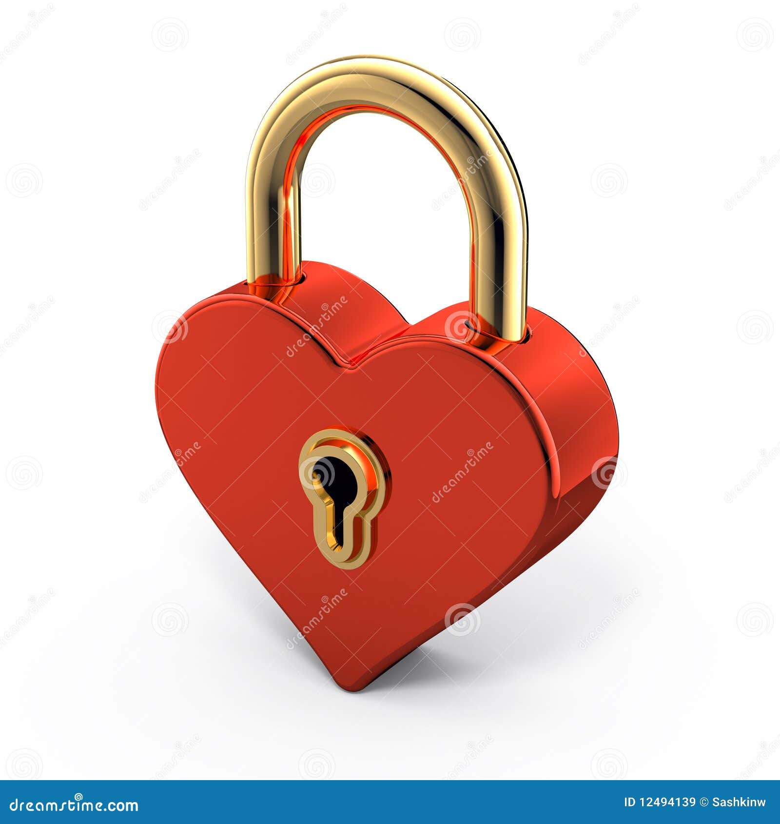 Heart padlock stock illustration. Illustration of padlock - 12494139