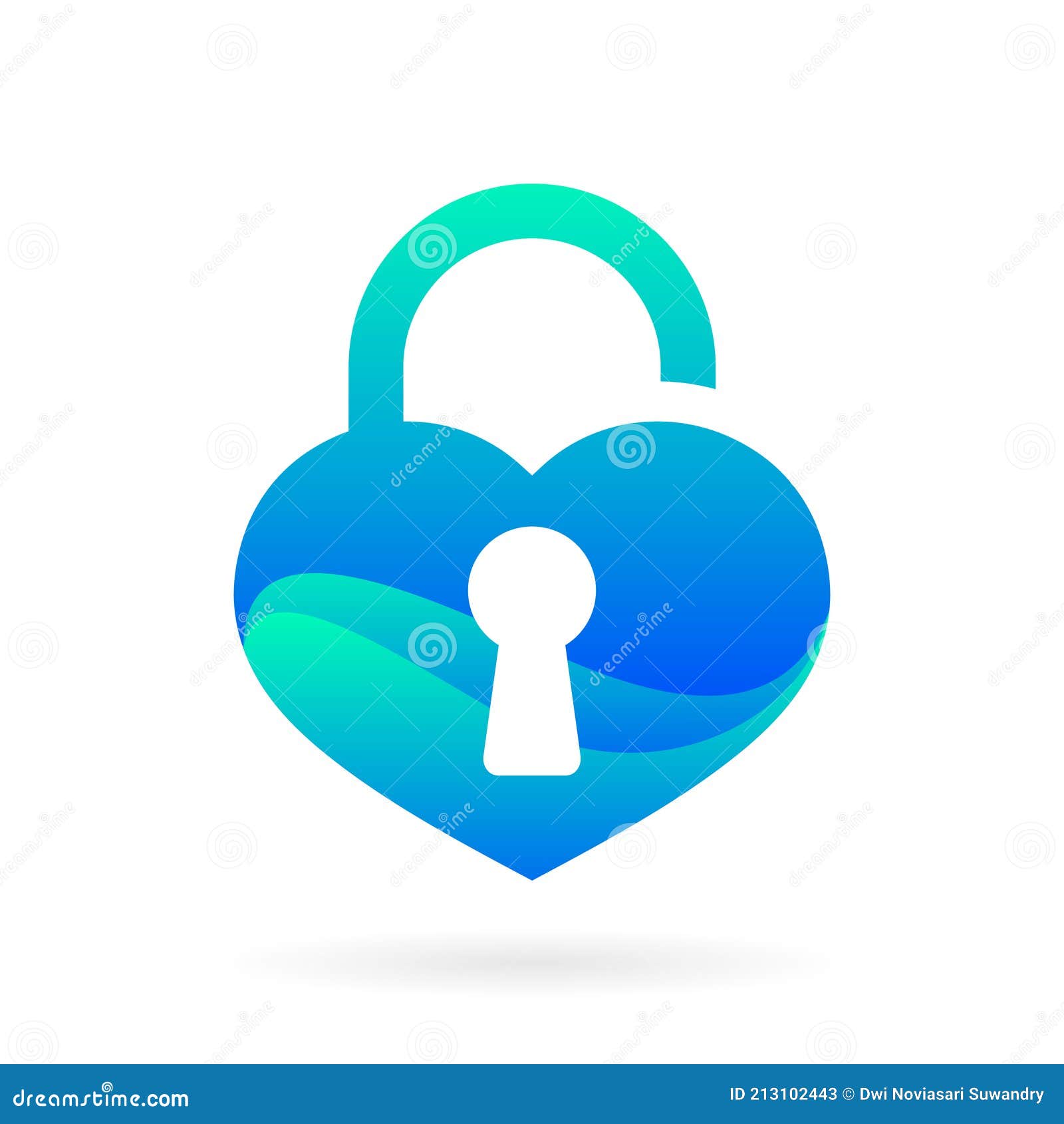 Heart Padlock Logo Vector Symbol Stock Vector - Illustration of ...