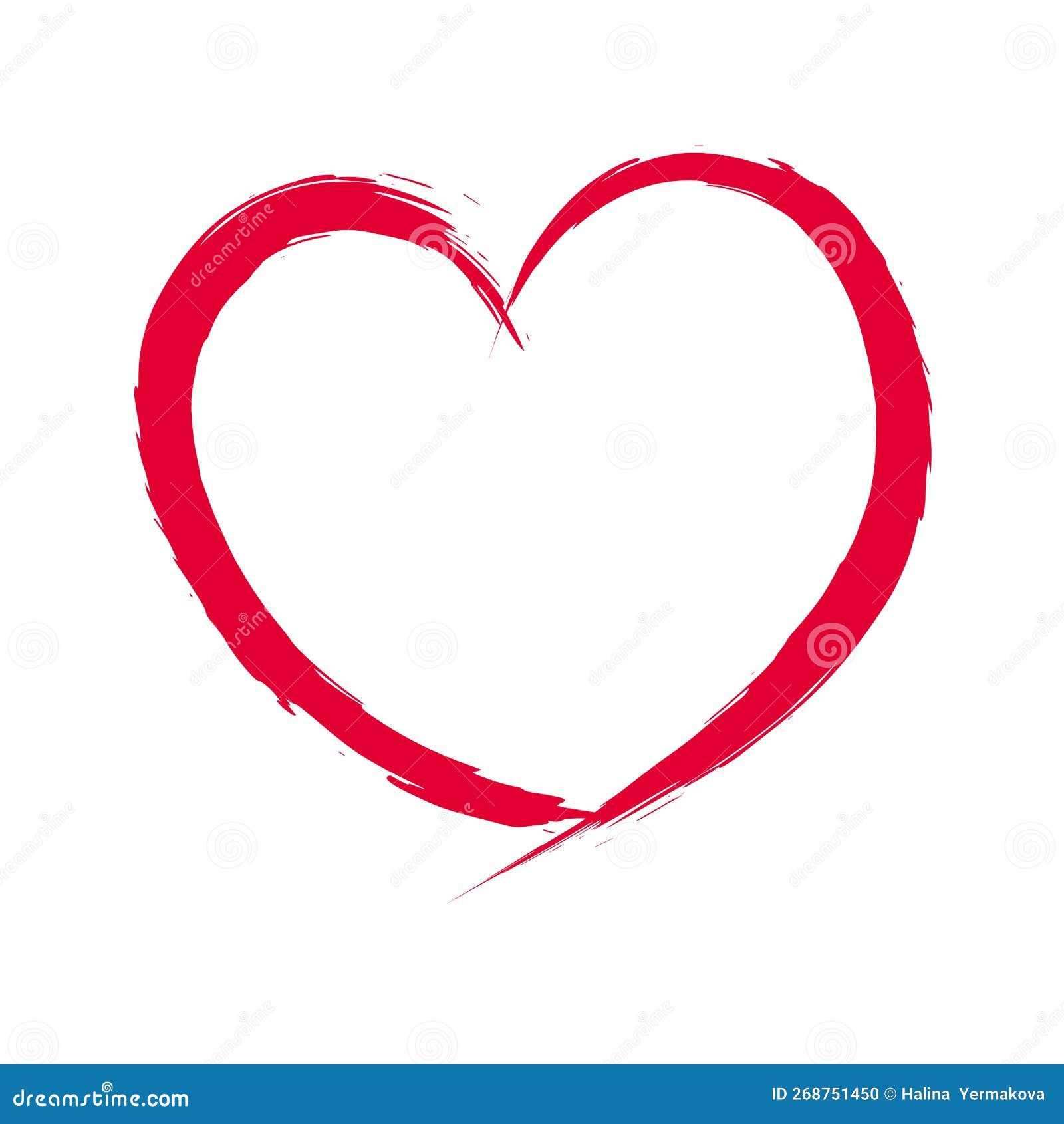 Heart. Heart Painted with Strokes of Paint. Background for Card Design ...