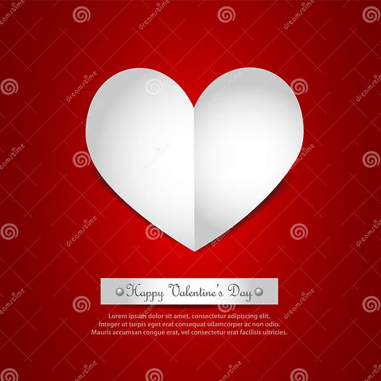 Heart Paper stock vector. Illustration of sign, abstract - 22312911