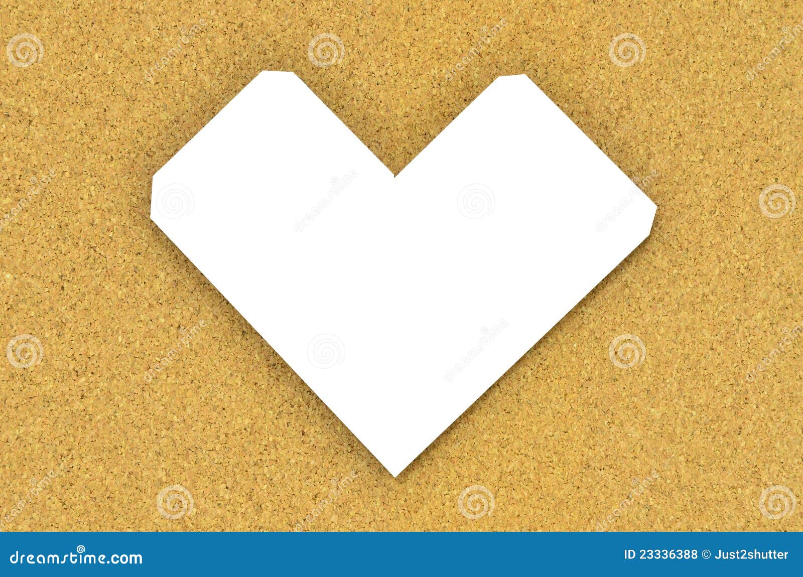 Heart paper on cork board stock photo. Image of cardboard - 23336388