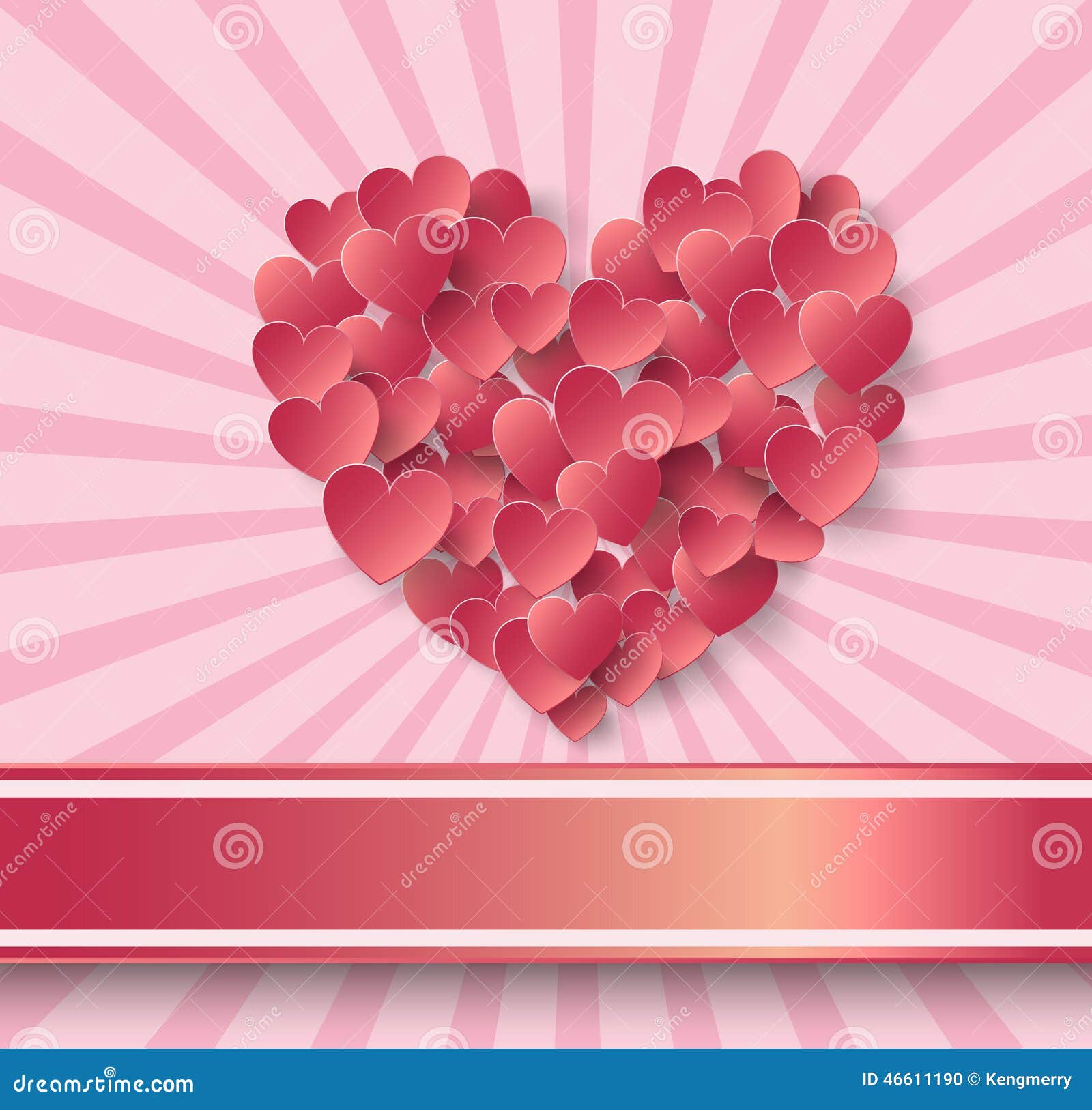 Heart Paper Sticker stock vector. Illustration of present - 46611190