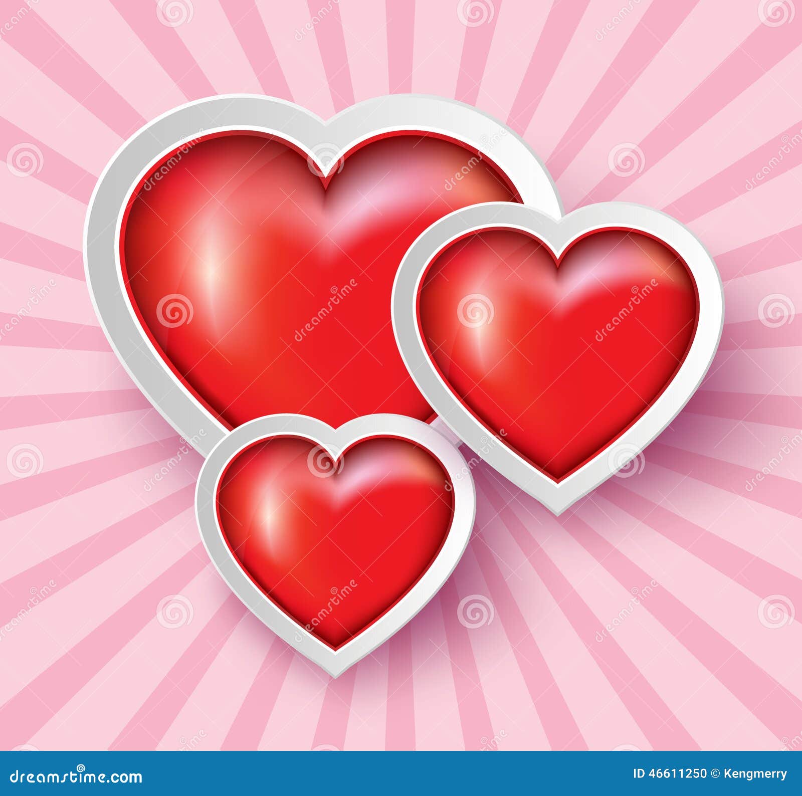 Heart Paper Sticker stock vector. Illustration of greeting - 46611250