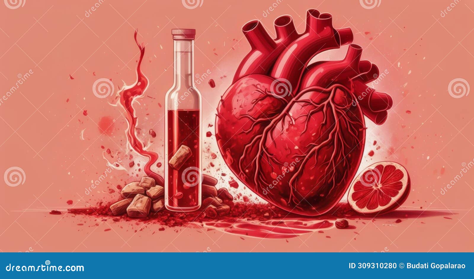 The Heart of Passion - a Visual Metaphor for Emotional Intensity Stock ...