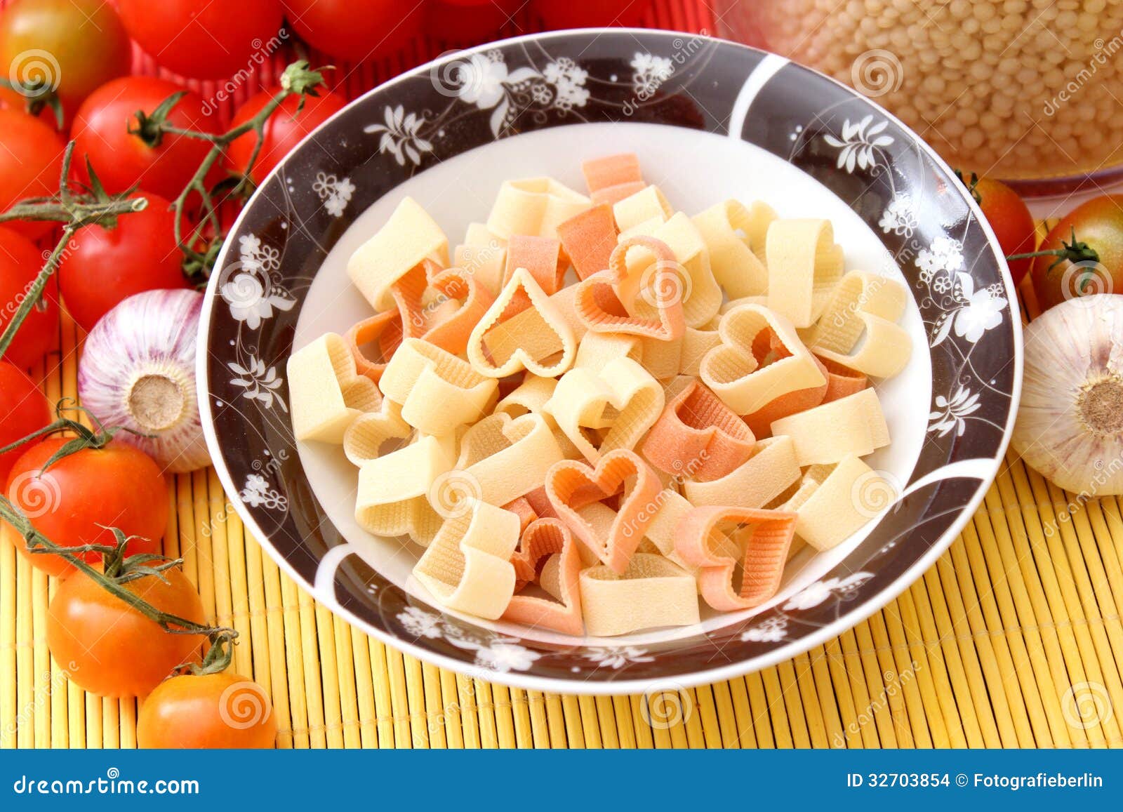 Heart pasta stock photo. Image of food, dinner, pasta - 32703854