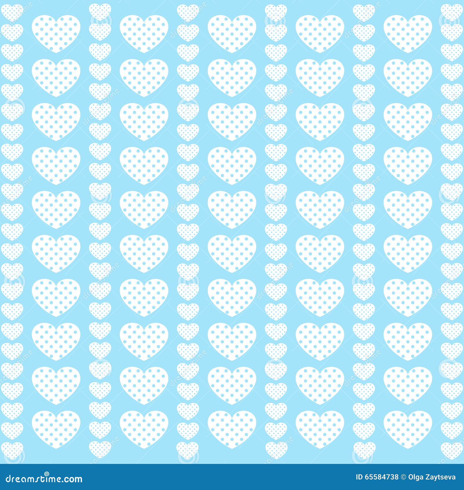 Heart pattern love in blue stock illustration. Illustration of blue ...