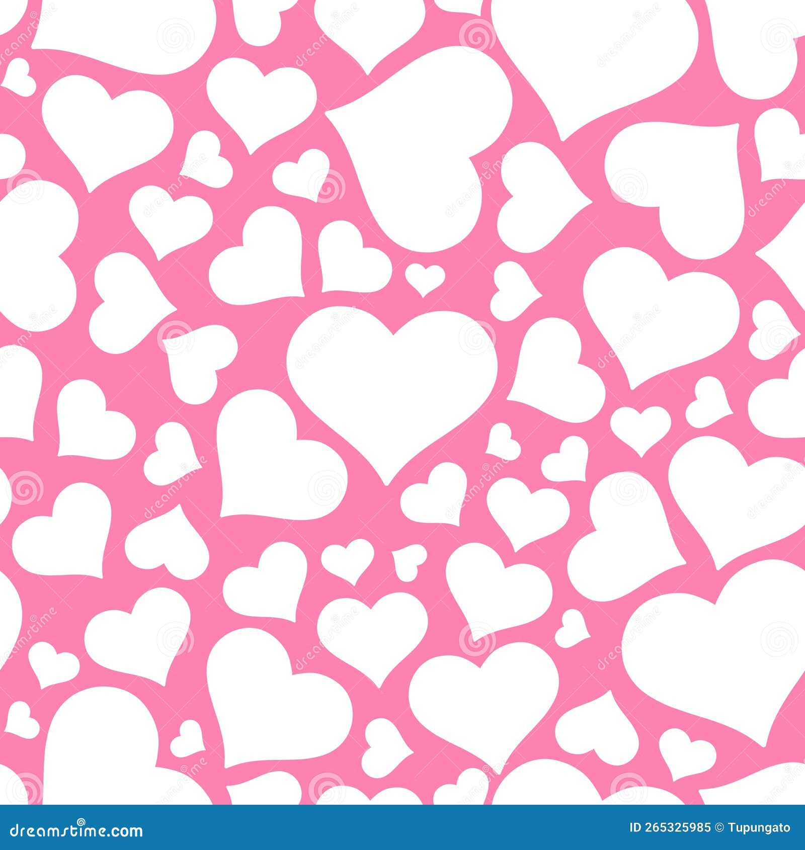 Heart Pattern - Seamless Hearts Vector Stock Vector - Illustration of ...