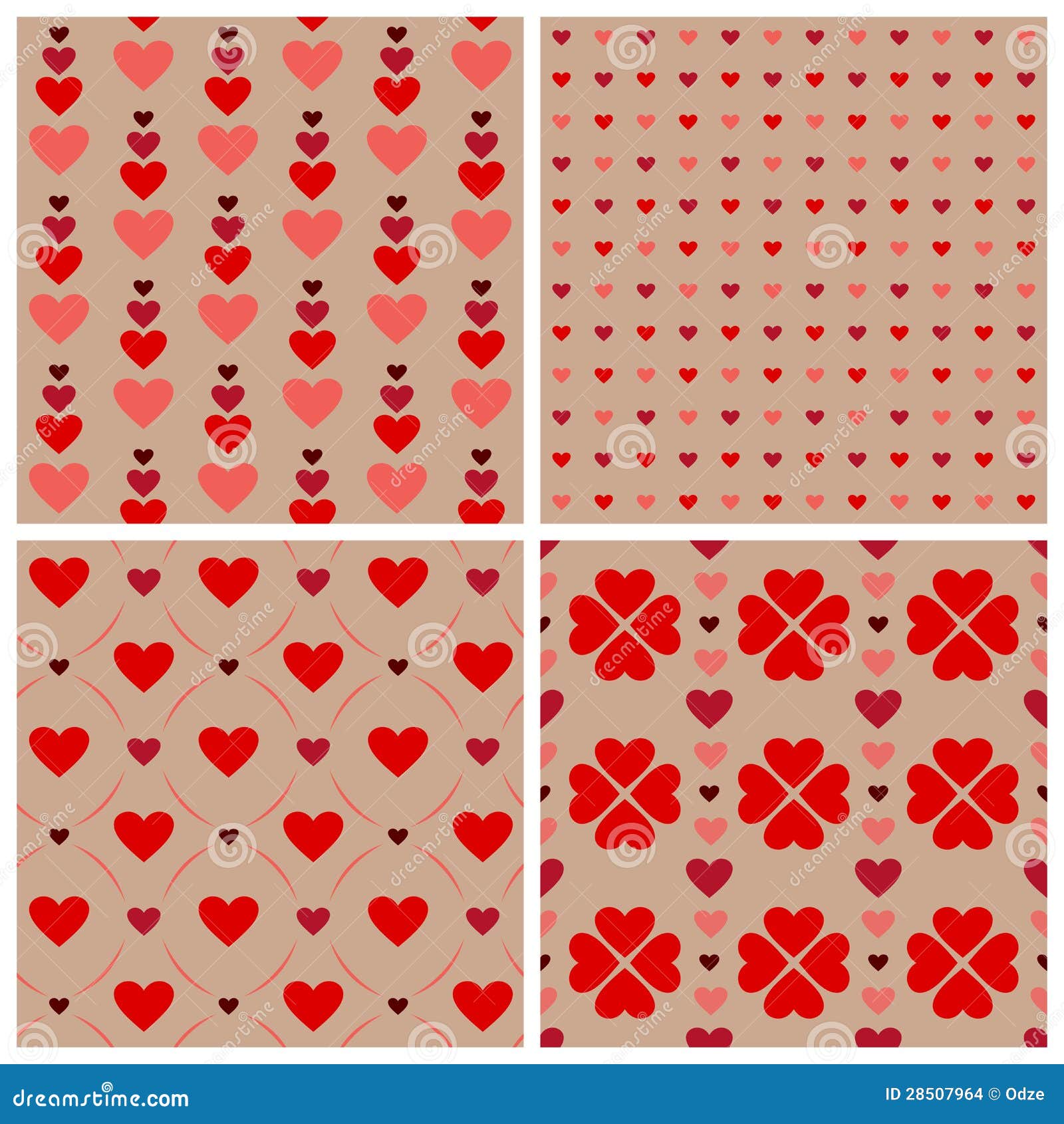 Heart pattern set stock vector. Illustration of collection - 28507964