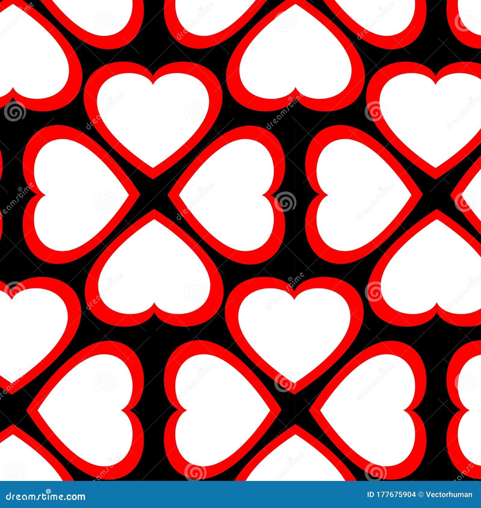 Heart pattern vector art stock vector. Illustration of relationship ...