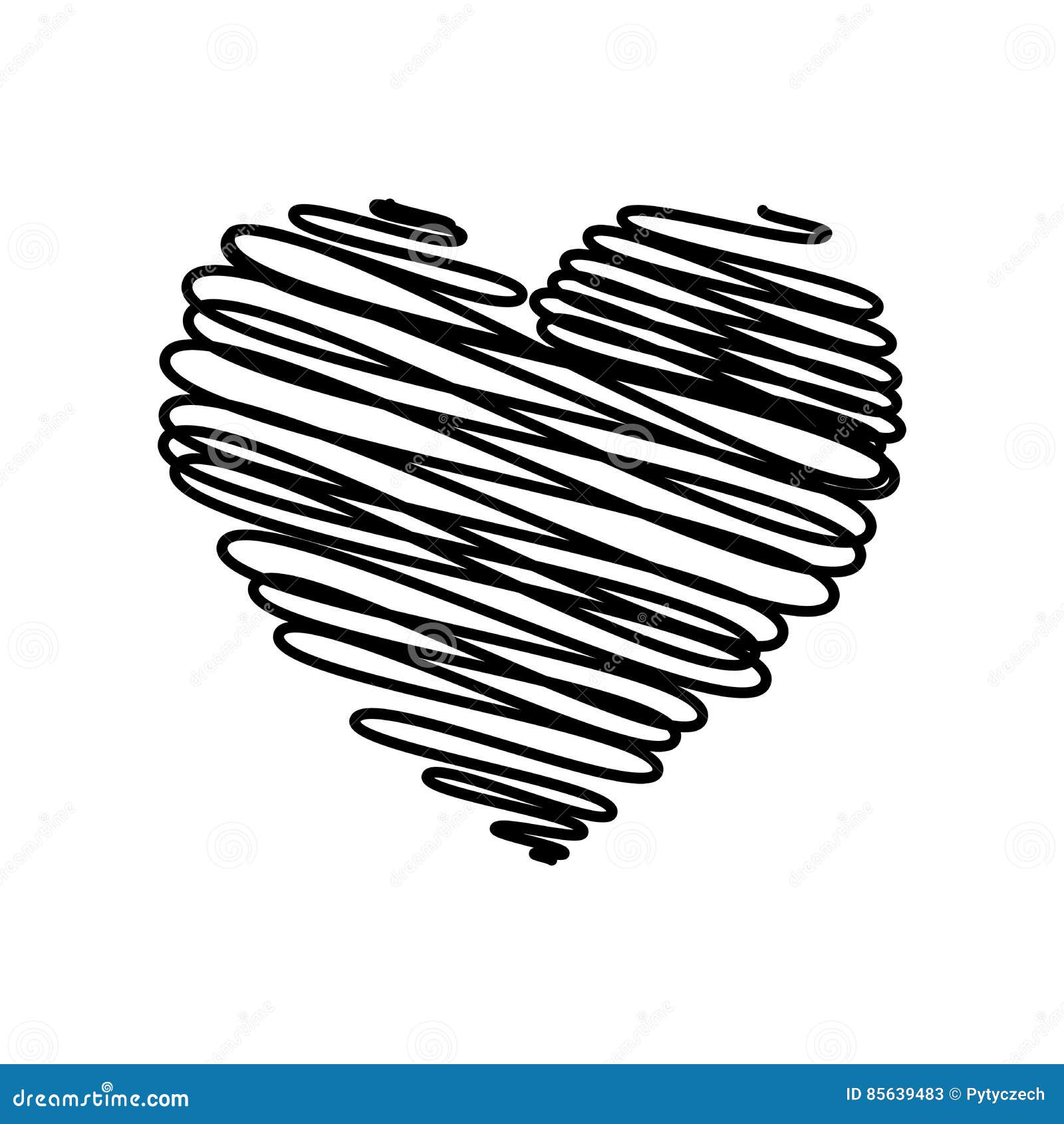Heart Sketch Set. Blue Cute Cartoon Icon. Doodle Hand Drawn Symbols ... Heart Sketch Set. Blue Cute Cartoon Icon. Doodle Hand Drawn Symbols ...