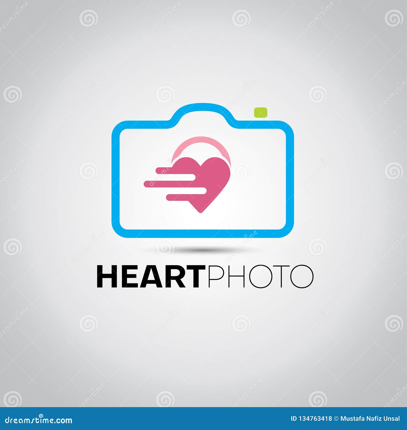 Heart Photo Camera Logo stock illustration. Illustration of modern ...