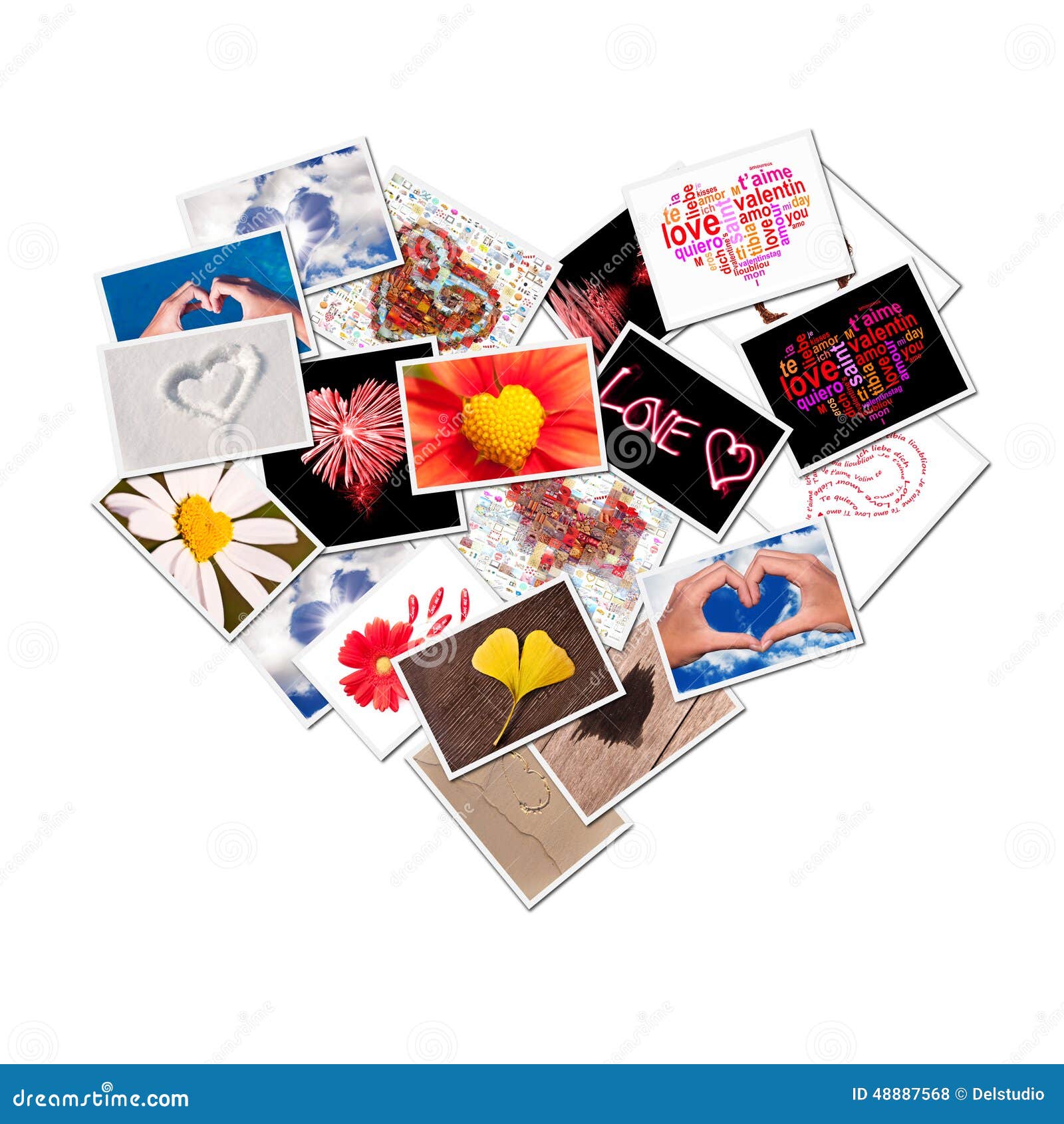 Heart photos collage stock photo. Image of love, heart - 48887568