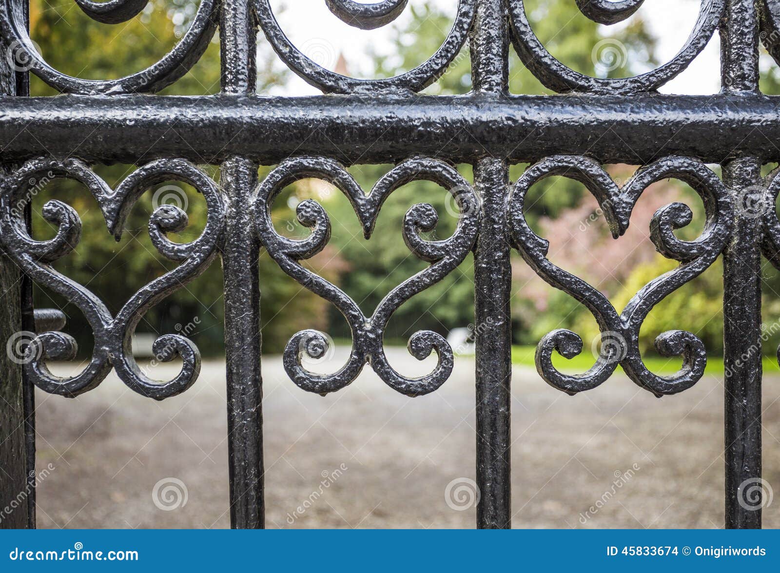 Heart stock photo. Image of ornate, gate, heart, fence - 45833674