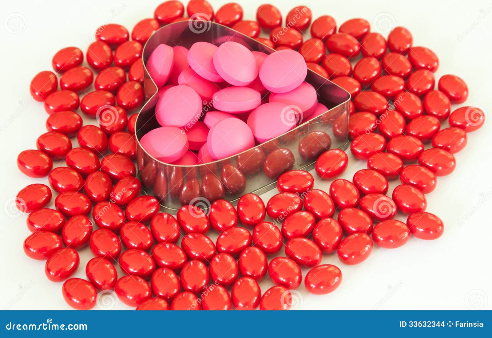 Heart of Pills Isolated on White Background Stock Photo - Image of ...